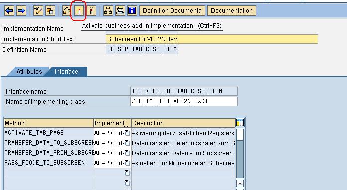 mySAP Technical: How to add Custom Subscreen and Field to VL02N using BAdI