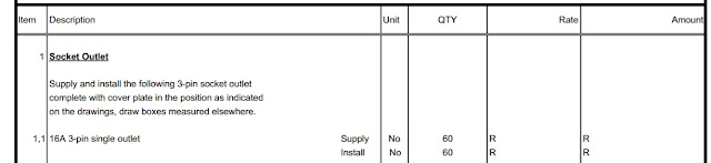 Electrical Bill Of Quantity (BOQ) - Part Two ~ Electrical Knowhow