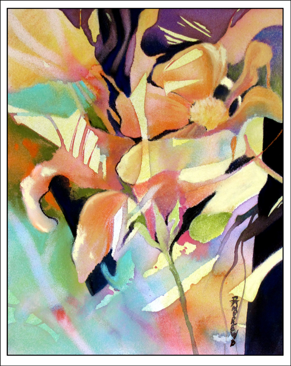 Daily Painters Abstract Gallery: Delicate Balance...Abstract Design ...