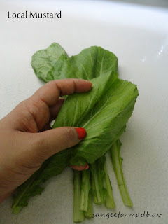 Local Mustard, Baby Chye Sim and Baby Spinach Greens... To go the ...