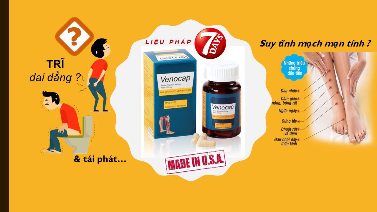 VENOCAP GIÚP GIẢM SUY GIÃN TĨNH MẠCH