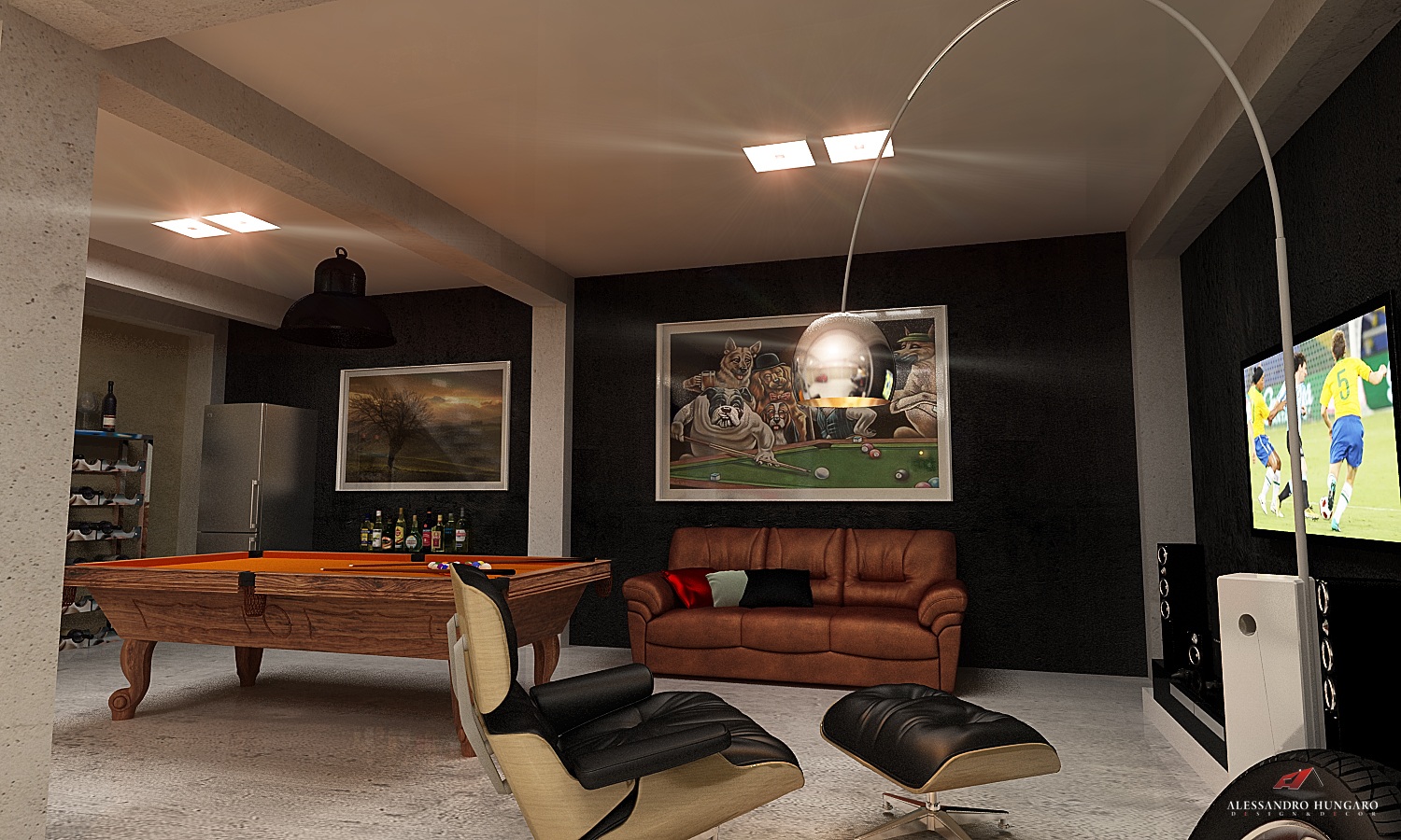 Arquitetura e Interiores: Garagem Moderna Subsolo