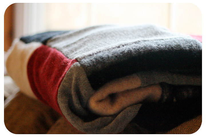 How I Made a Recycled Wool Sweater Blanket | Bull Rock Barn and Home