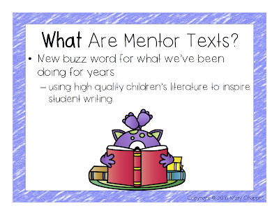 The Apple Tree Room: Writing with Mentor Texts: The "What," Why," and ...