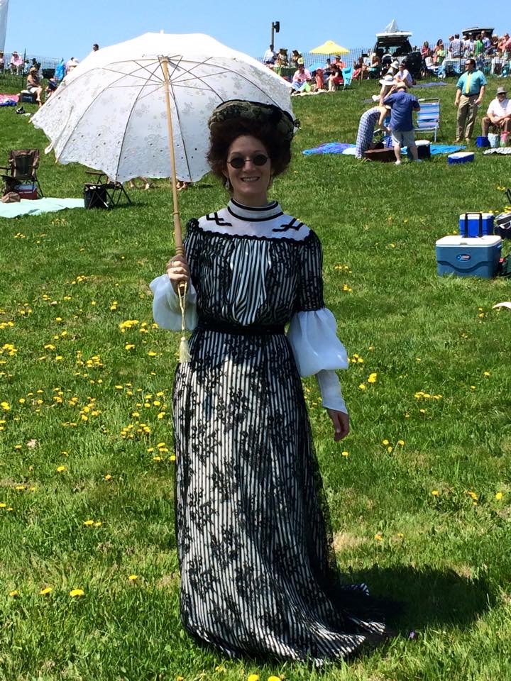 Madame Modiste Historic-ish Costuming (drinking champagne while wearing ...