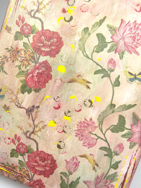 Flutterby Crafts: Floral napkin art canvas