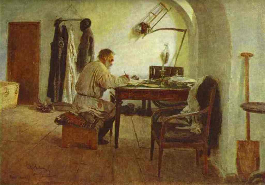 Gurney Journey: Repin Paints Tolstoy at his Writing Table