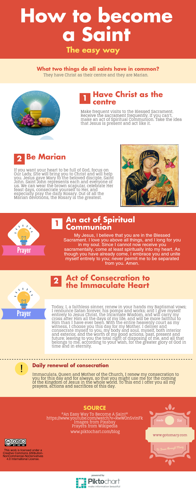 How to become a saint: the easy way - Go to Mary