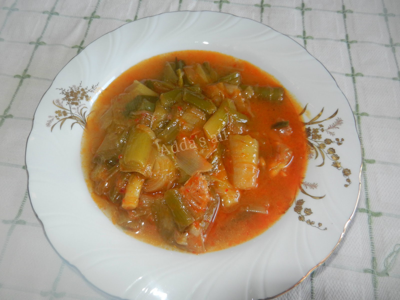 Adda's All : Porro in umido - Ricetta Albanese