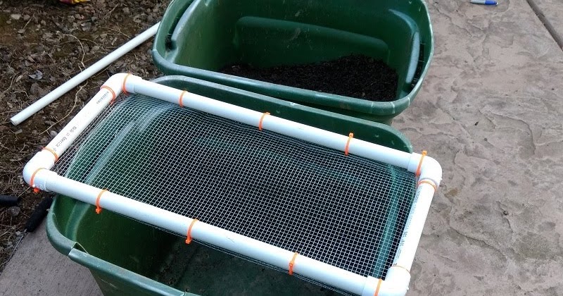 DIY Soil Sifter | Greens and Machines