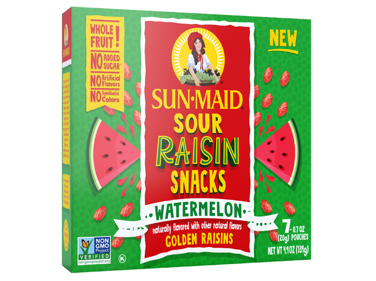 Sun-Maid Sour Raisins Review - Watermelon Flavor