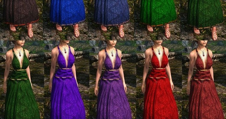 Dress long T7 [CBBE/SMP] ~ Eskyrim