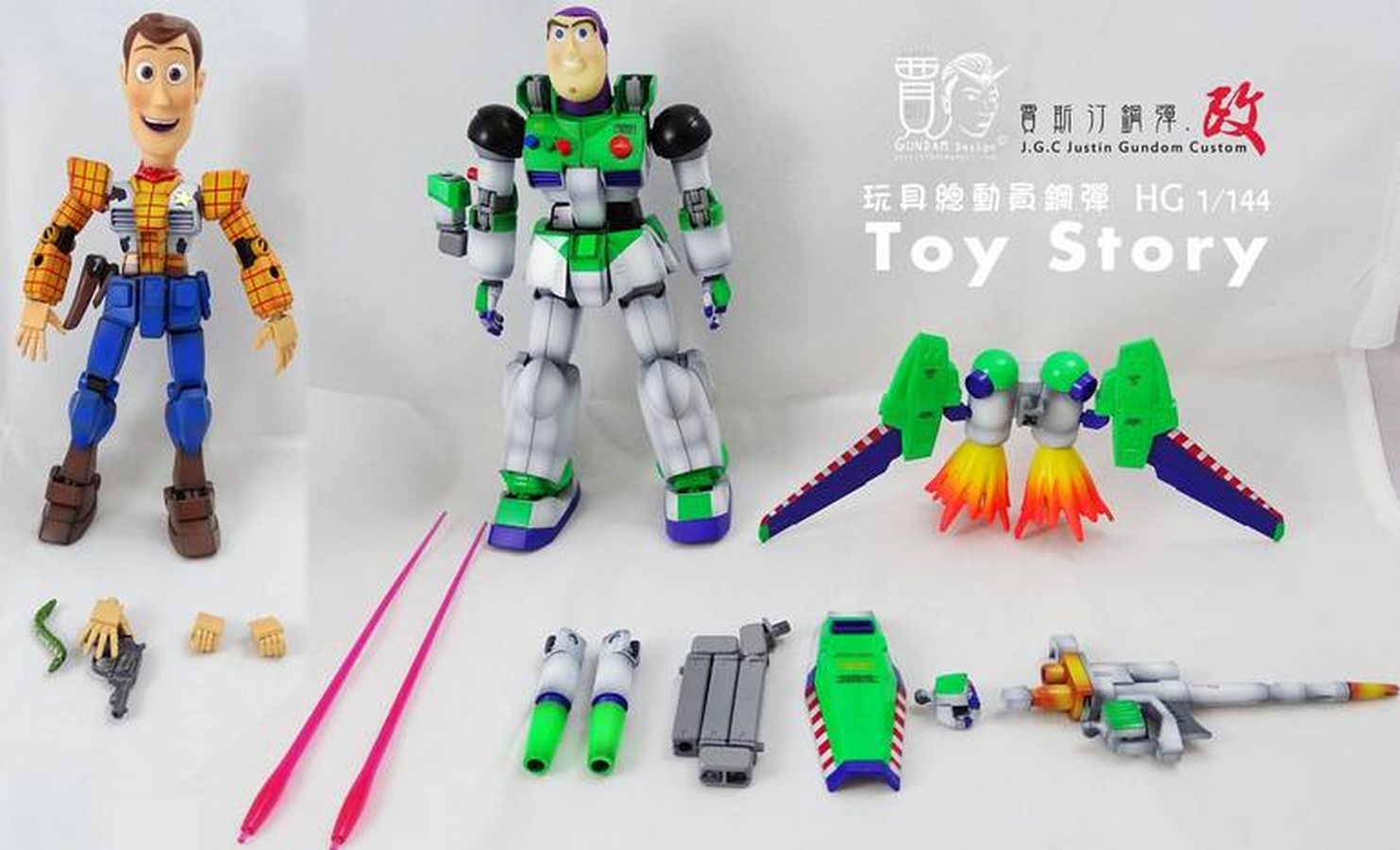 Custom Build: Toy Story x GunPla Woody and Buzz Lightyear
