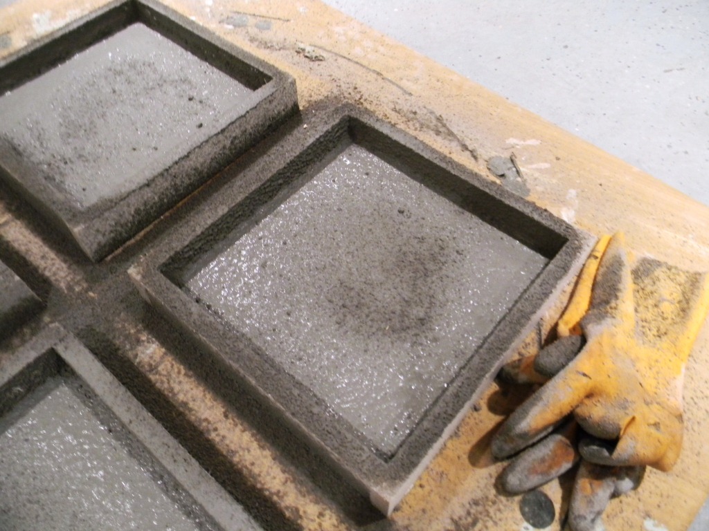 Creating Concrete Countertops: First Round of Shotcrete Panels