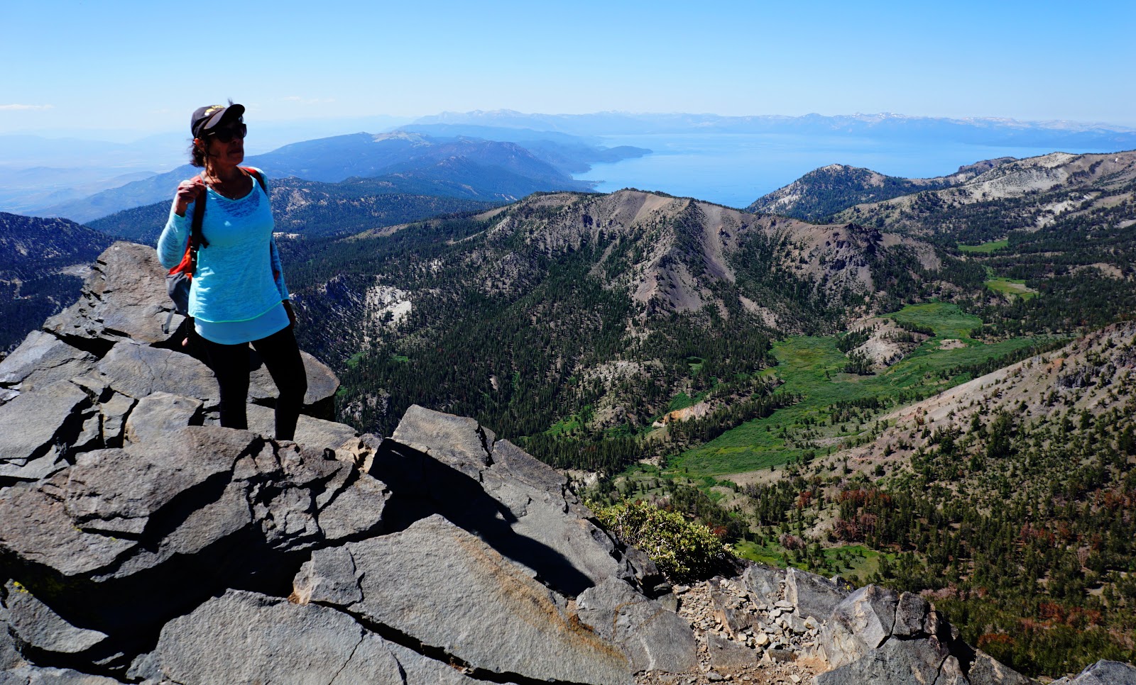 Lazarow World-Hike-About: 46.13: Nevada: Mount Rose Peak above Lake ...