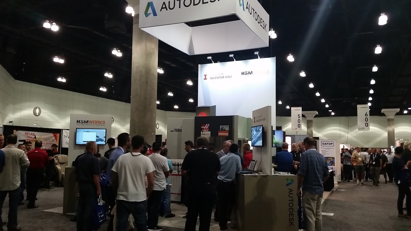 The Autodesk booth was like this all day!