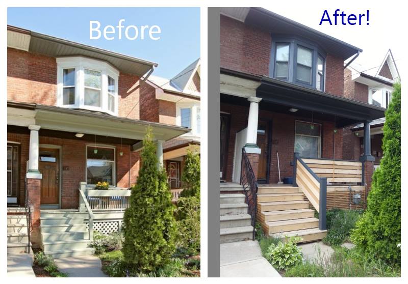 A Front Facade Turns Young and Modern - The Reno Projects