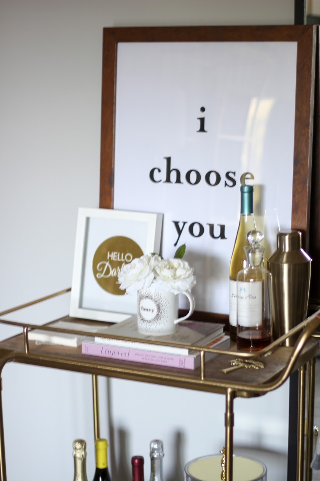 PREPPY FARMHOUSE BAR CART | A Classy Fashionista