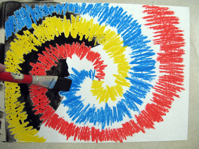 tie-dye drawing