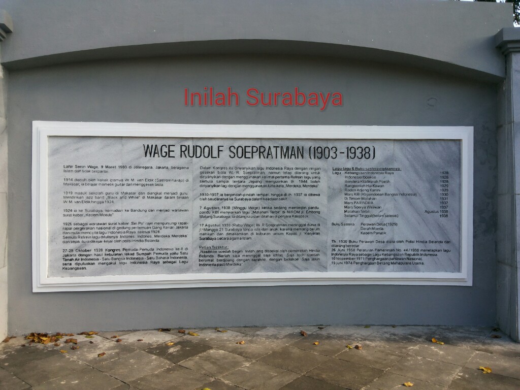 Inilah Surabaya!: MAKAM W.R. SUPRATMAN