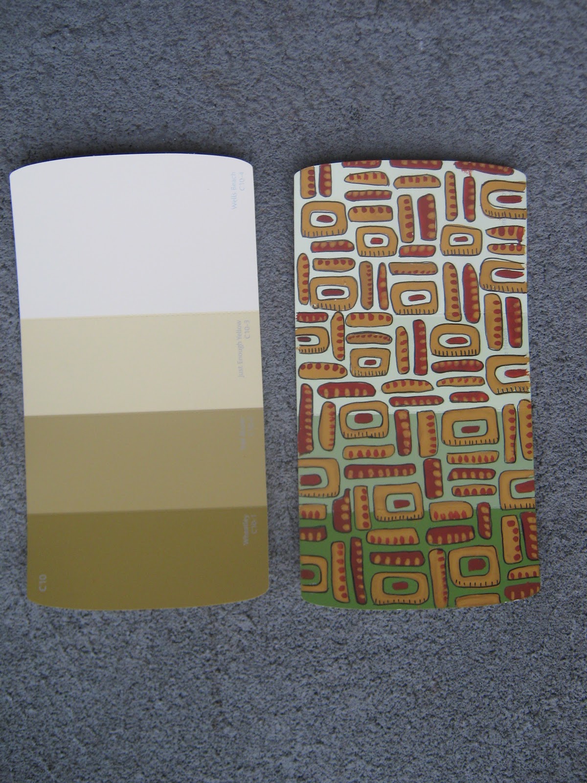 Foxy Art Studio: Paint Chip Art