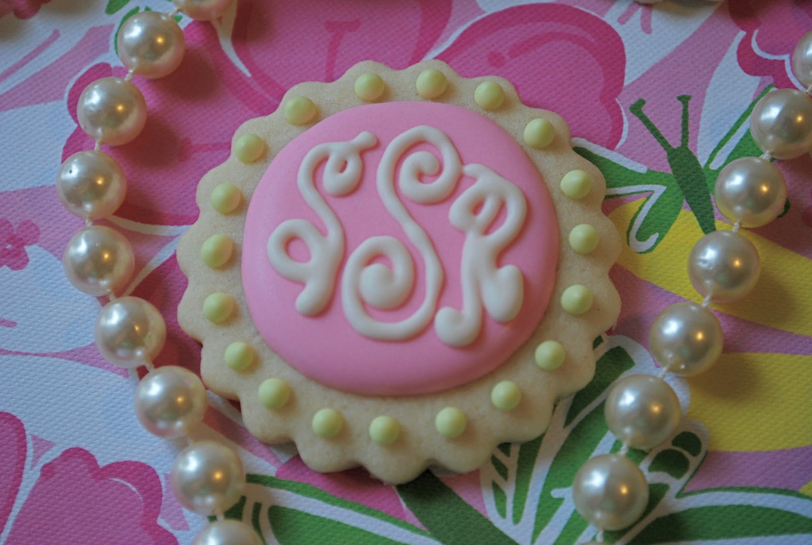 Mini Preppy Monogram Cookies - Pretty Girl Fashion