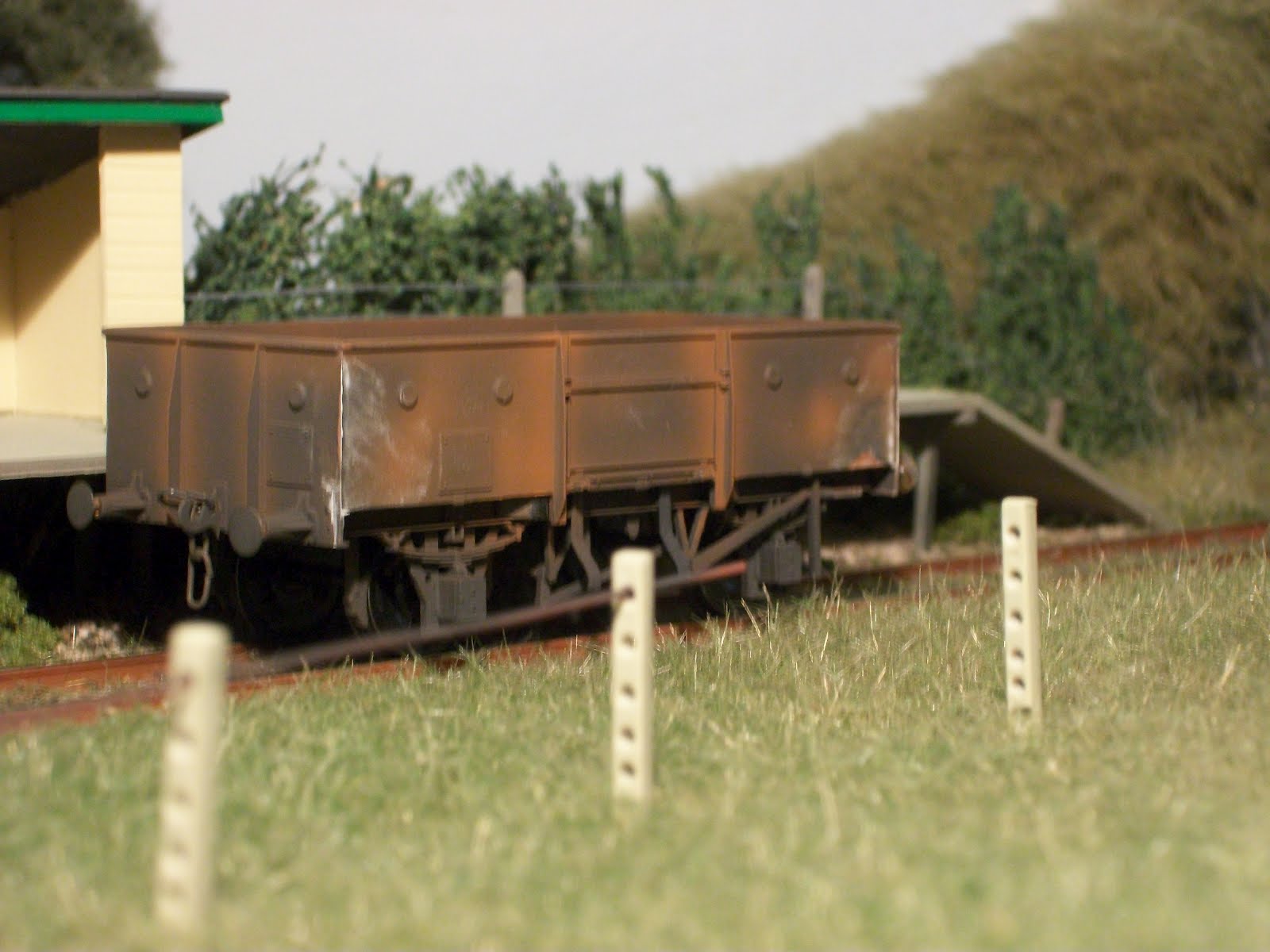 Choppers Railway: Watergate Halt: Engineering wagon progress