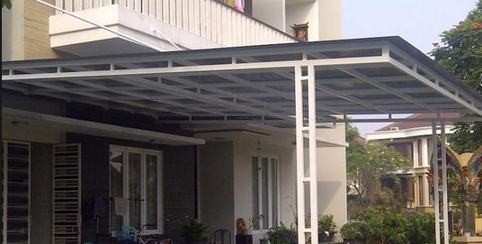 7+ Contoh Model Kanopi Galvalum Untuk Rumah Tipe 82 | Dunia Besi dan Baja