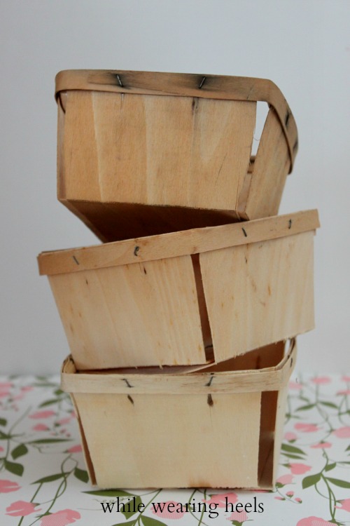 While Wearing Heels: Painted Berry Boxes