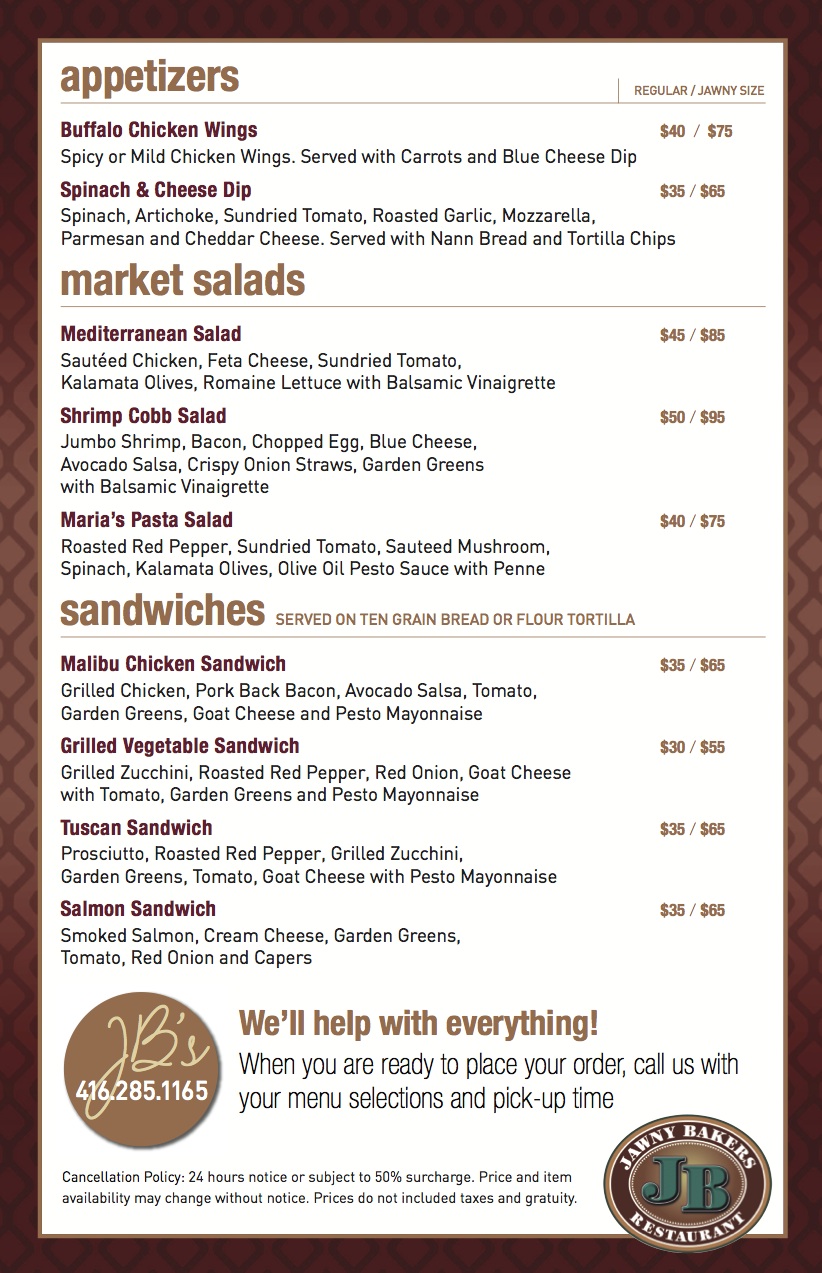 Jawny Bakers Blog Our Great New Catering Menu jawny-bakers-blog-our-great-new-catering-menu