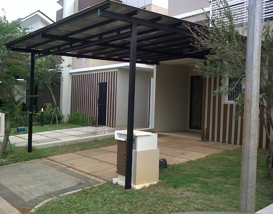 INSPIRASI..!! Inilah 42 Model Kanopi Garasi Rumah Minimalis Terbaru ...