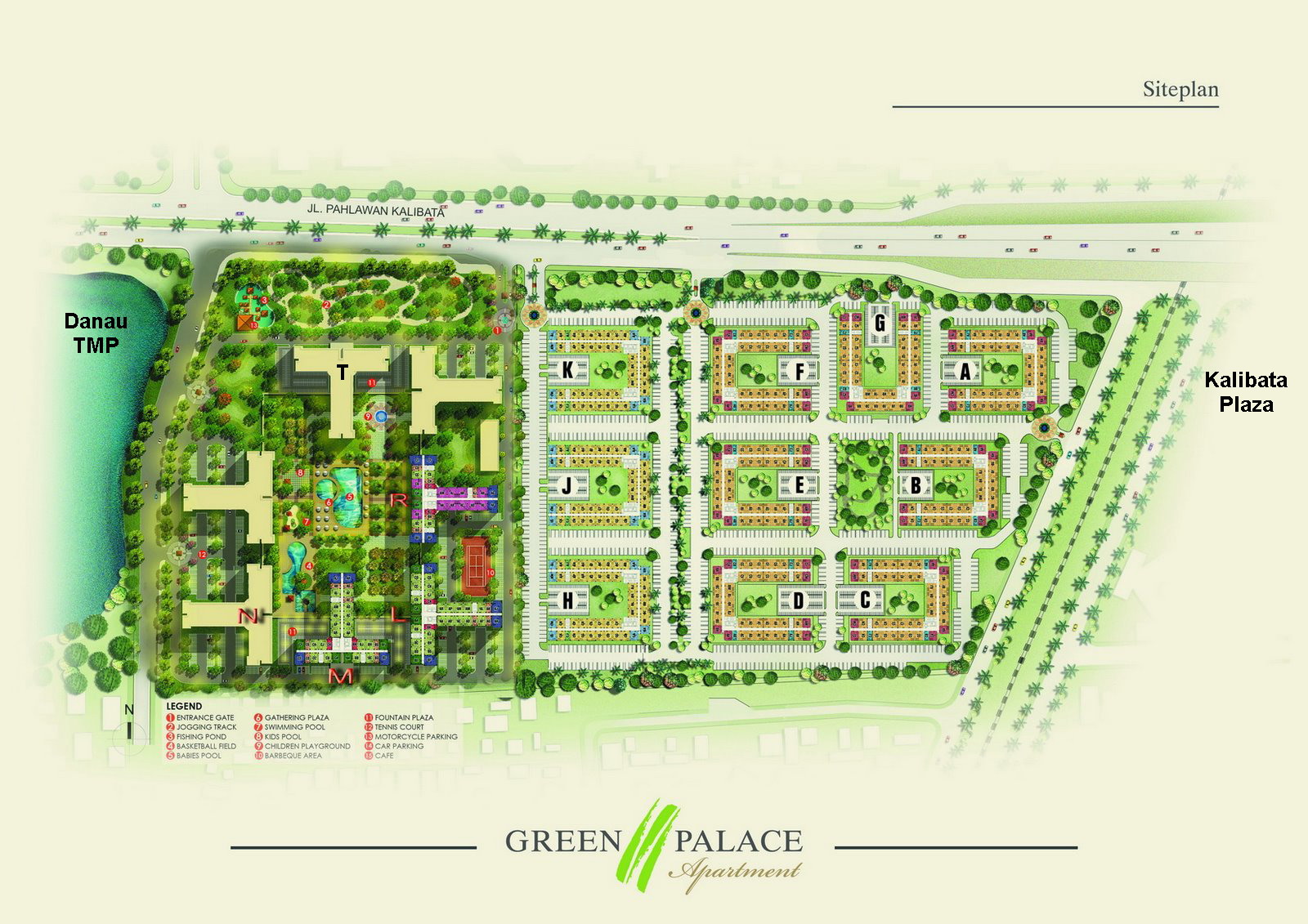 Apartment Kalibata City : Site Plan