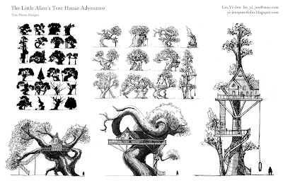 the Art of Yi-Jen: Little Alien's Tree House Adventure-Creative ...
