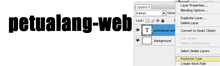 cara membuat efek api pada font dan hurup dengan photoshop - Petualang-Web