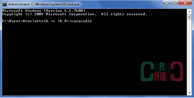 Cara hidden file dengan CMD - TUTORIAL KOMPUTER DAN INTERNET