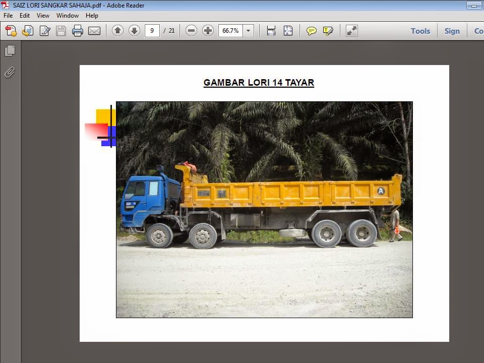 BORAK-QS: Isipadu Muatan Untuk Lori