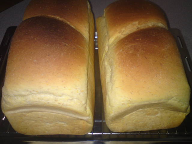 Cooking Pleasure: Pumpkin Loaf Bread II [Sponge Dough Method]