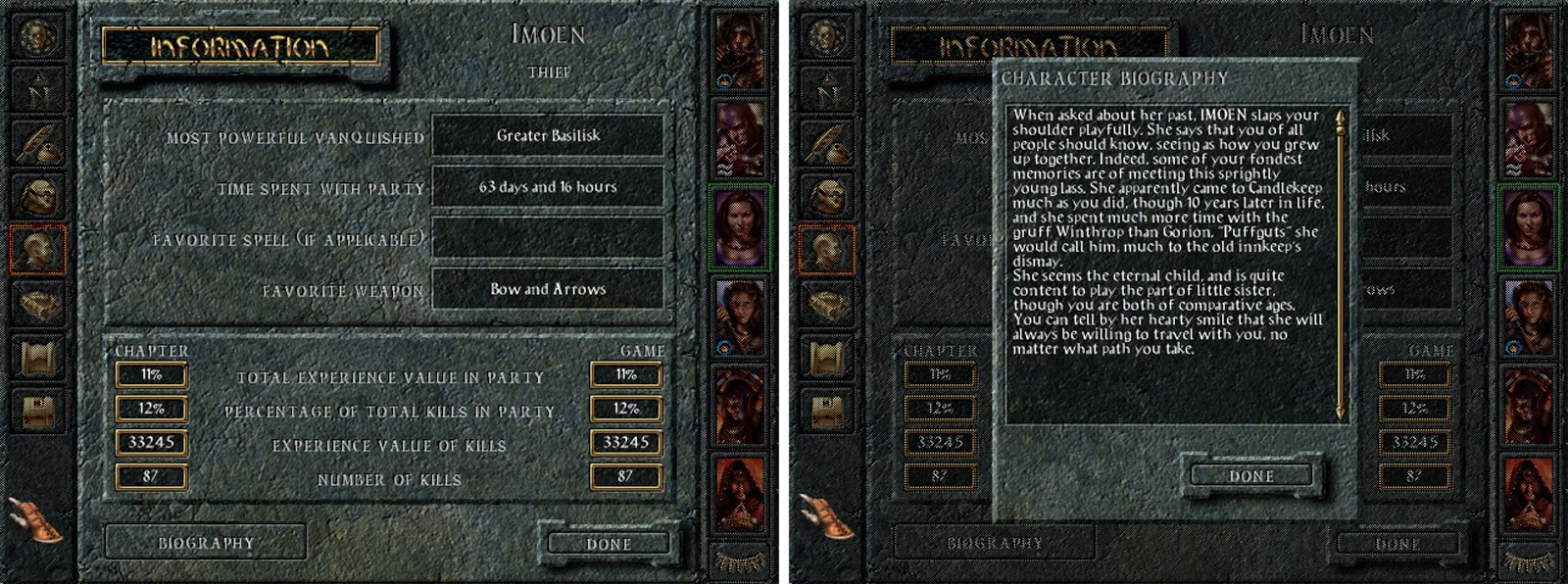 Lilura1: cRPG User Interfaces (UI)