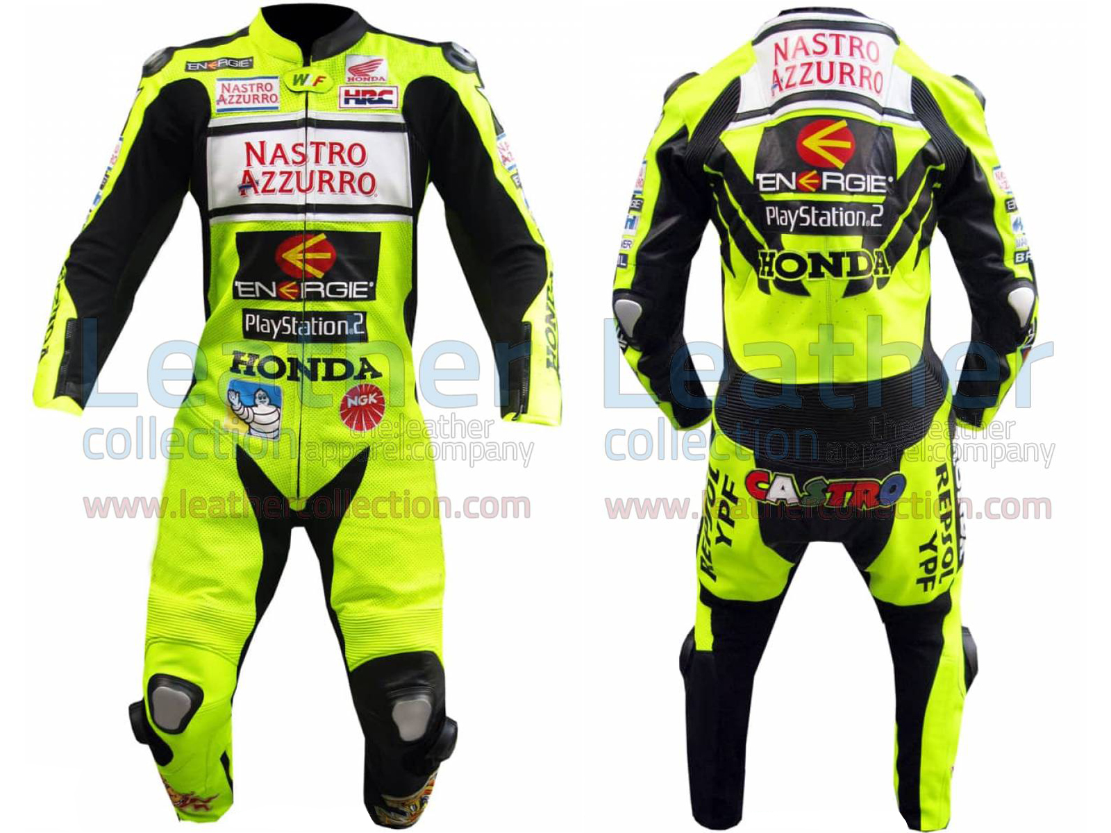 Valentino Rossi Nastro Azzurro Honda MotoGP Leathers - Racing Duke