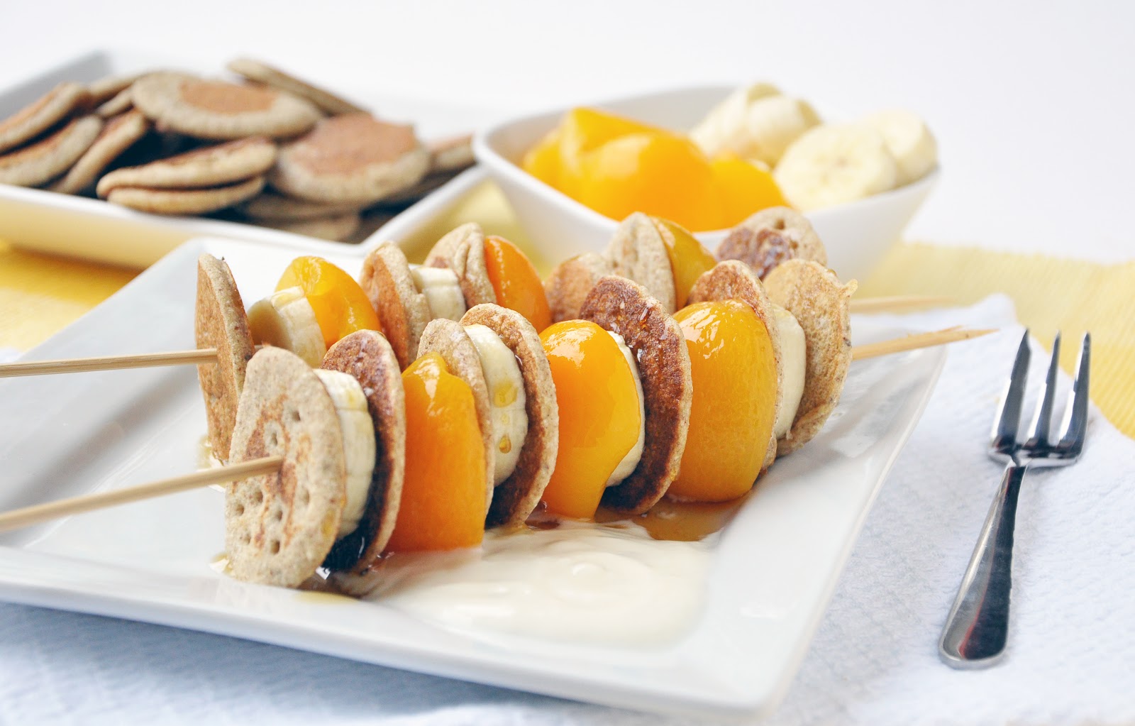 Buckwheat blini breakfast kebabs | including cake
