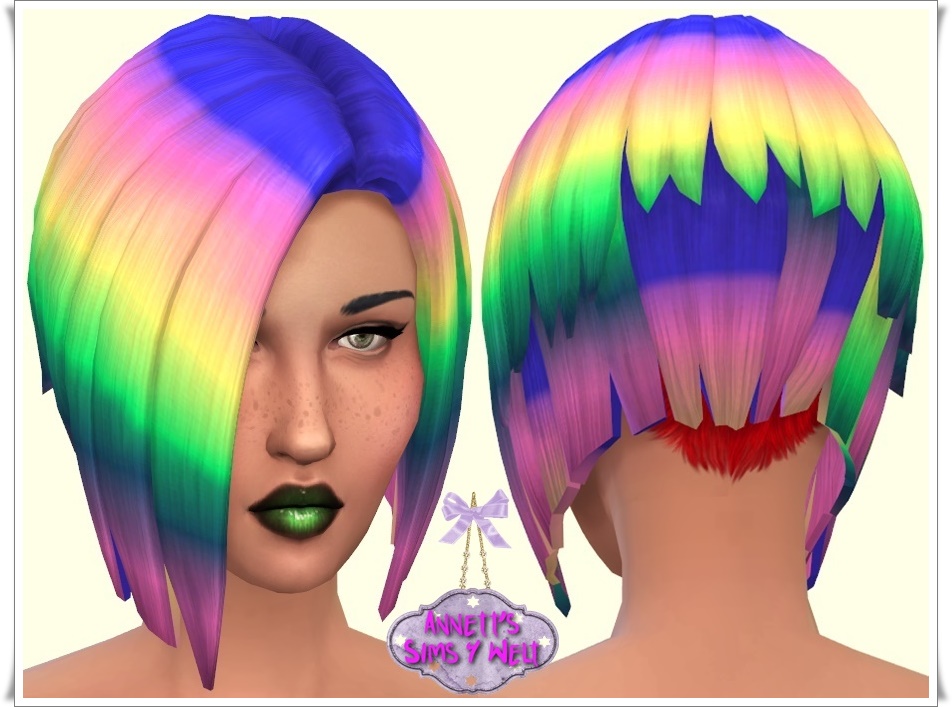 Annett's Sims 4 Welt: Rainbow Hair - Part 1