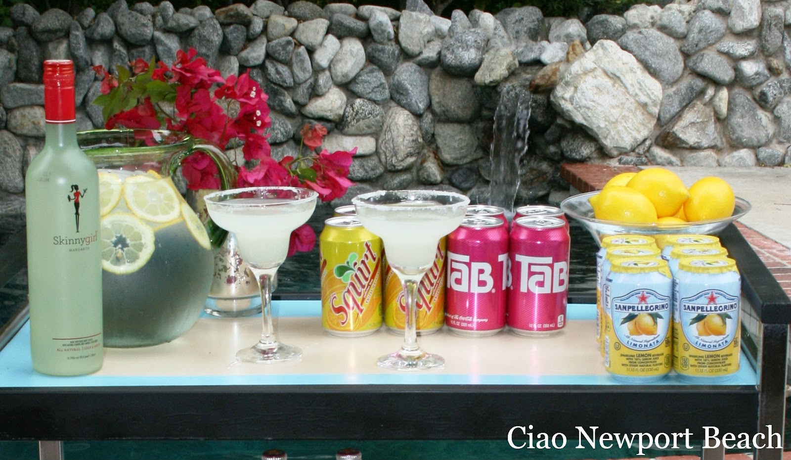 ciao! newport beach: my pool side beverage cart