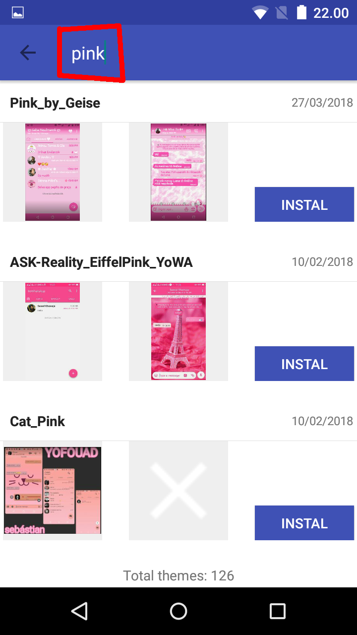 WA PINK: 2018