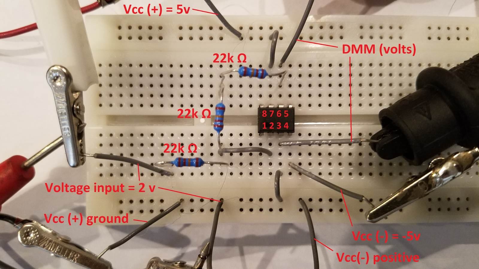 Mt. Sac Engineering 44 Lab for David Pardo : 10/3/17 Inverting op Amp