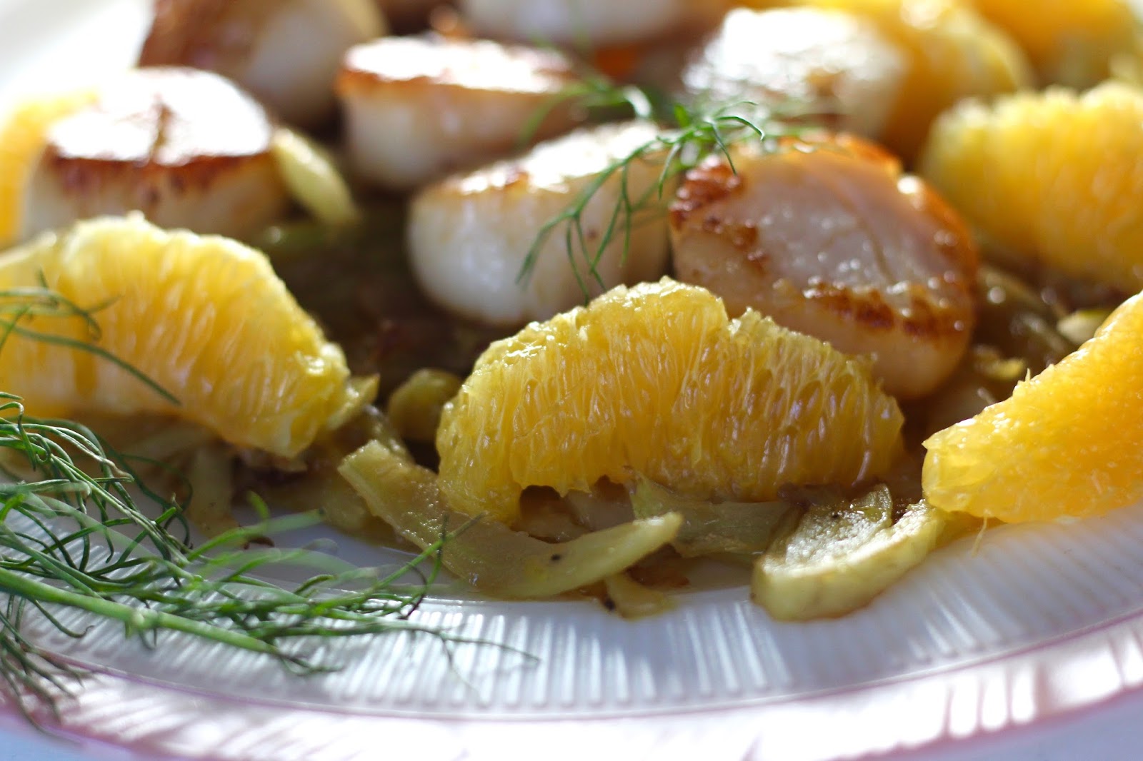 Orange Fennel Scallops – Diary of a Mad Hausfrau