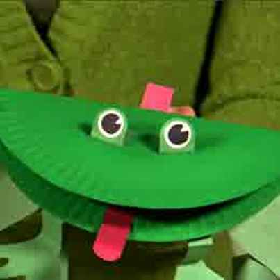 paper plates puppet project ~ craft ideas and art projects