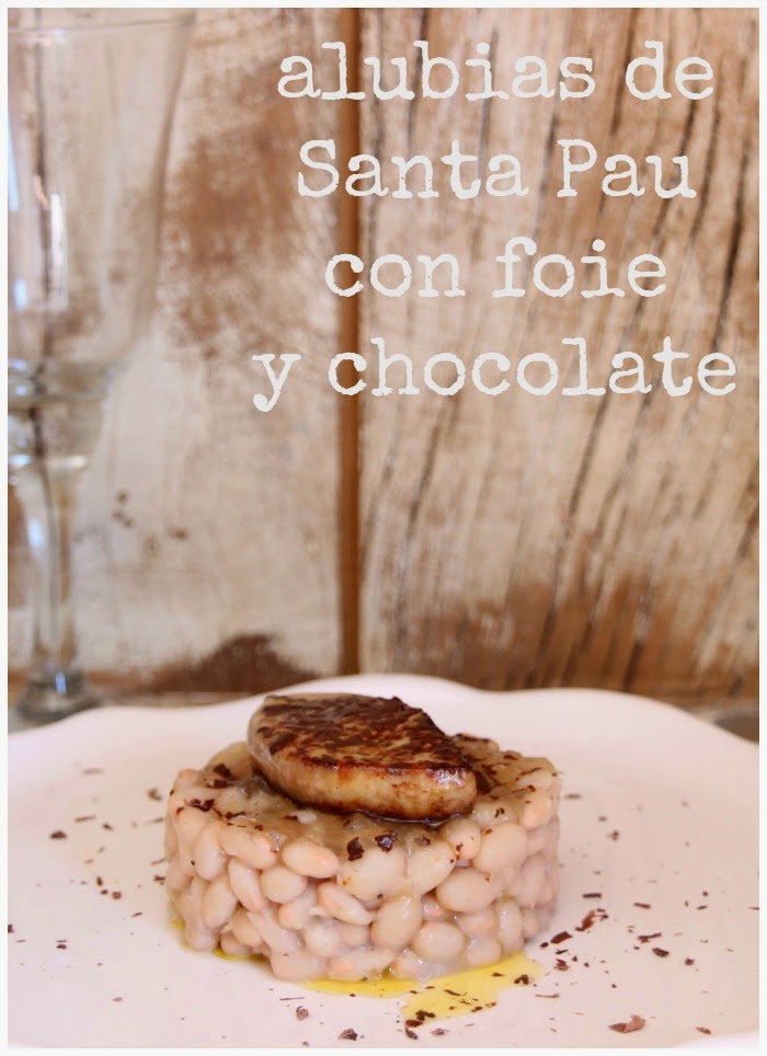 y tan flamenca!: receta: alubias de Santa Pau con foie y virutas de ...