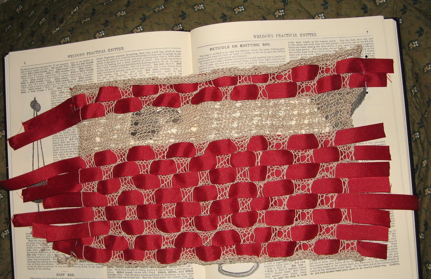 One More Stitch: Reticule or Knitting Bag