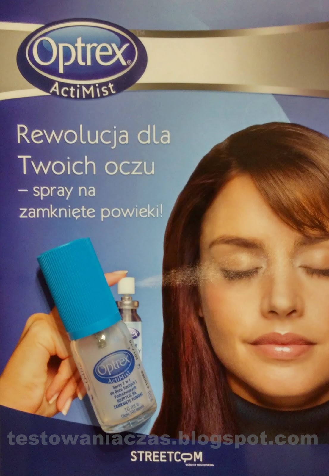 Optrex ActiMist spray na zamknięte powieki - opinie - testowaniaczas ...