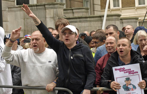 Lancaster Unity: Nazi salutes amid fiasco for EDL’s so-called ‘Angels’